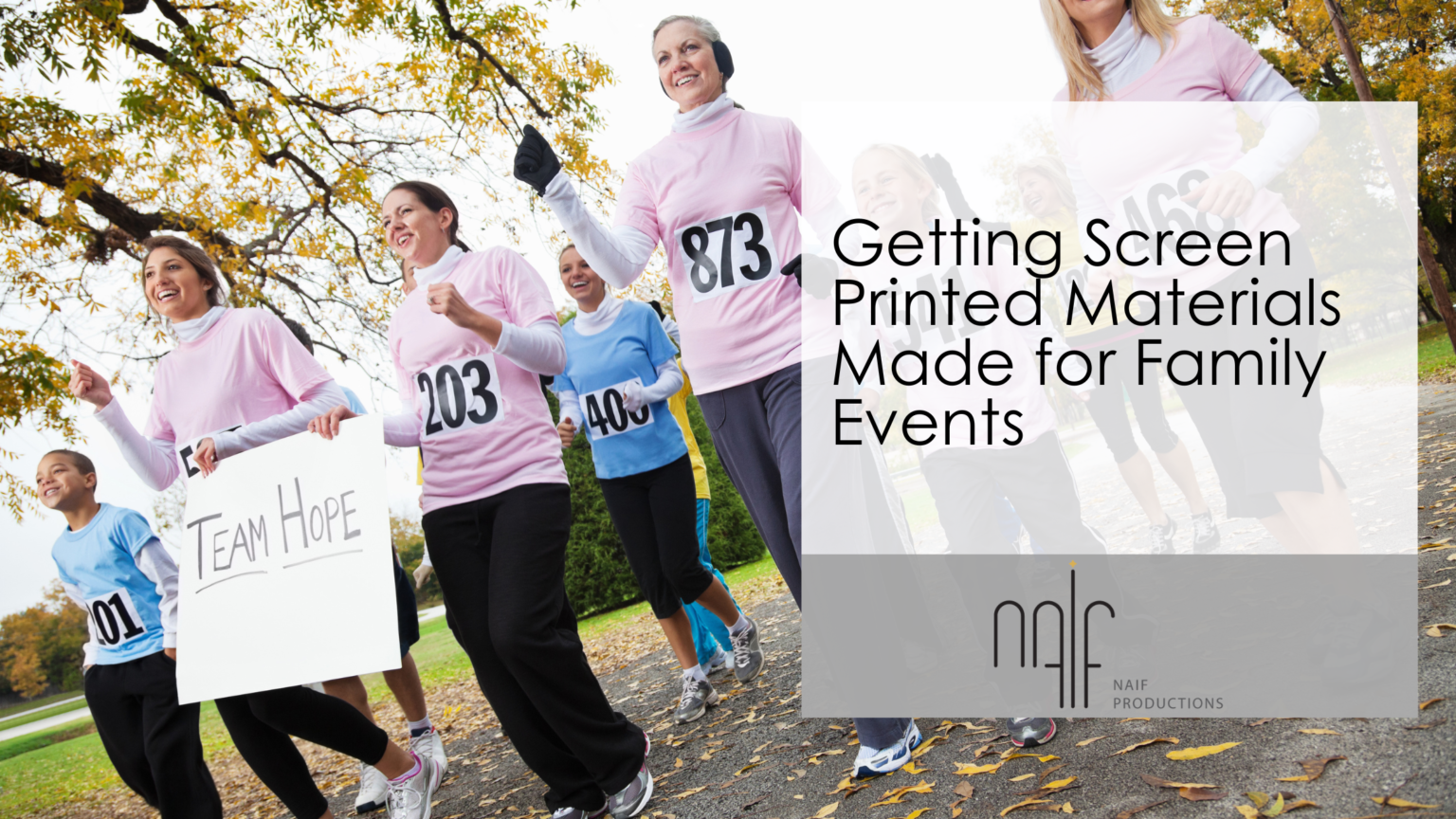 Getting Screen Printed Materials Made for Family Events - Naif ...